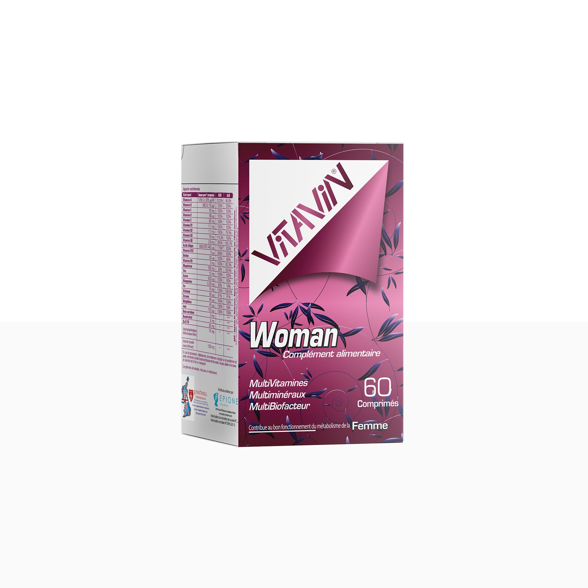 VITAVIN WOMAN (60 Comprimés) – Epione-Pharma